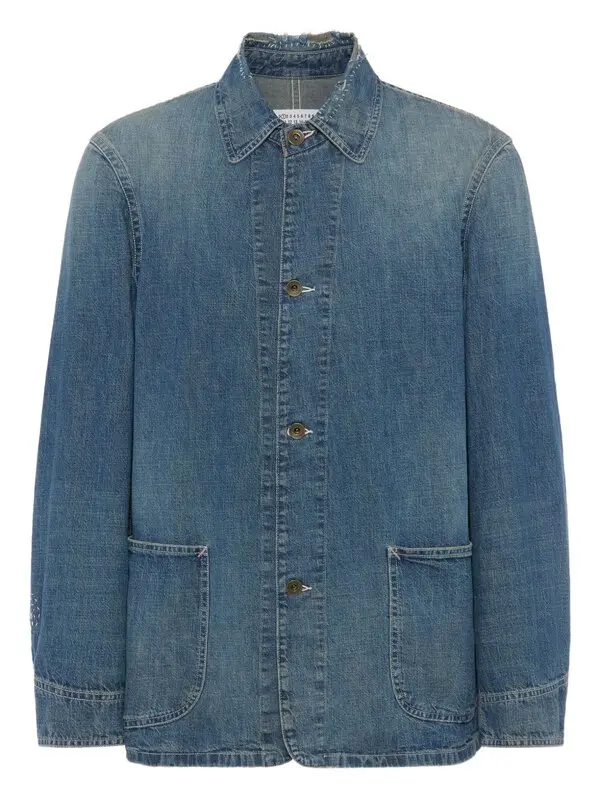 MAISON MARGIELA Denim Cotton Jacket - Sky Blue