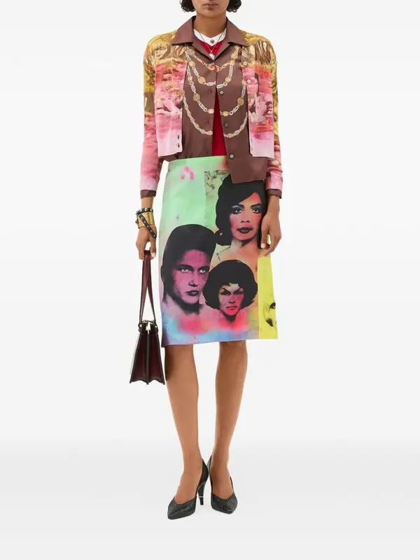 Versace Printed Silk Cardigan - Multi