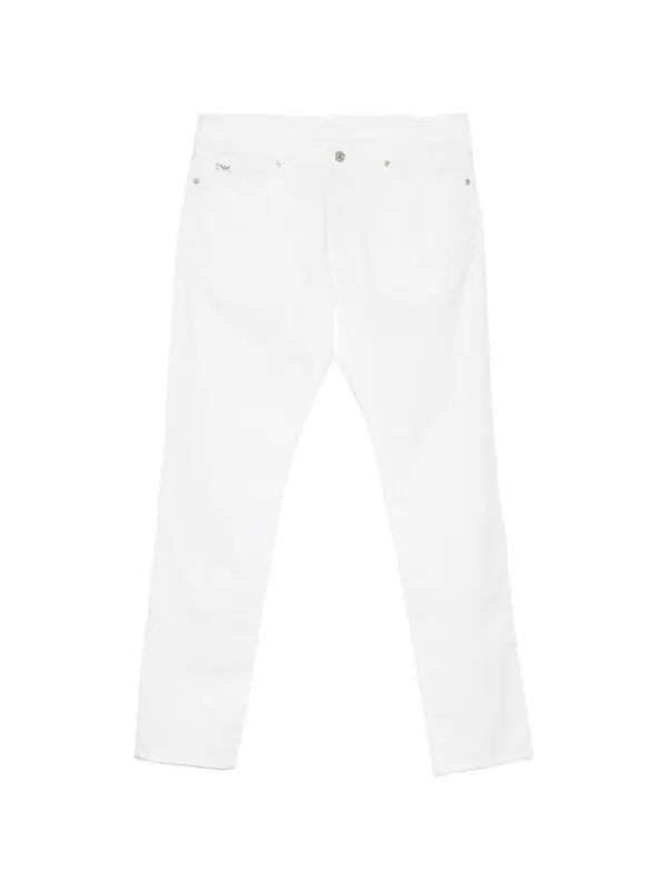 Emporio Armani Denim Cotton Jeans - White