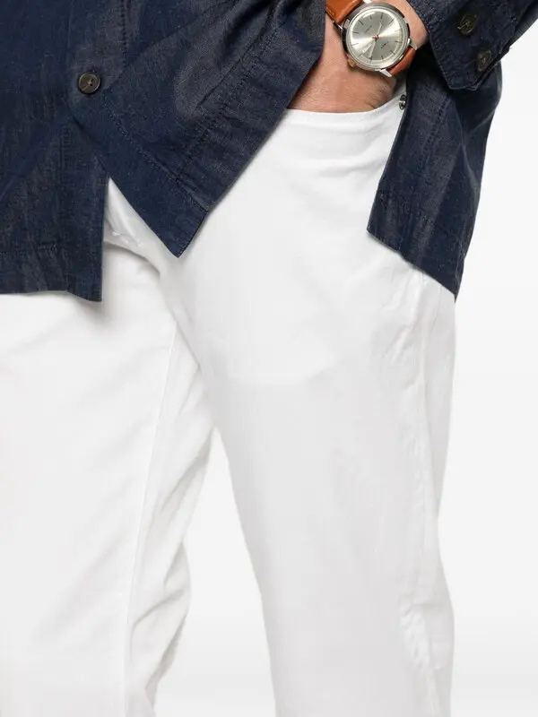 Emporio Armani Denim Cotton Jeans - White
