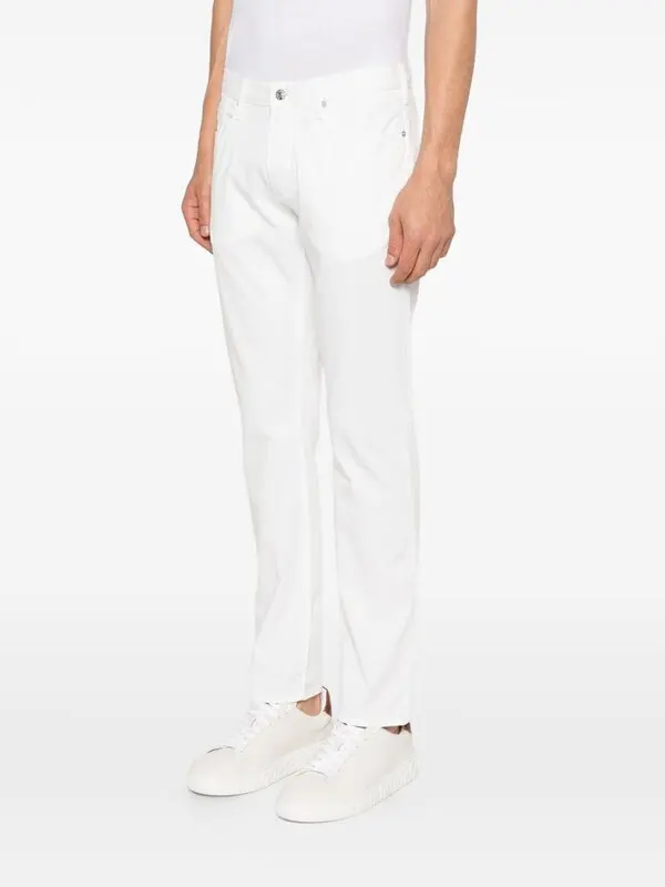 Emporio Armani Denim Cotton Jeans - White