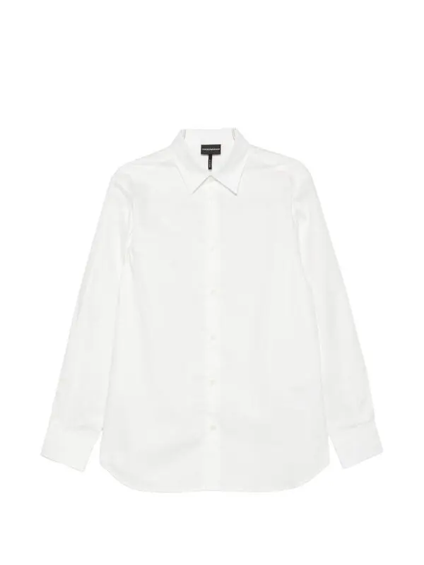 Emporio Armani Logo Cotton Shirt - White
