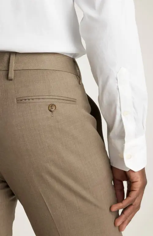 Bonobos Jetsetter Stretch Wool Suit Pants - Tan