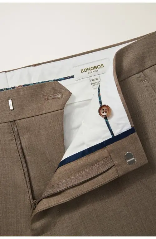 Bonobos Jetsetter Stretch Wool Suit Pants - Tan