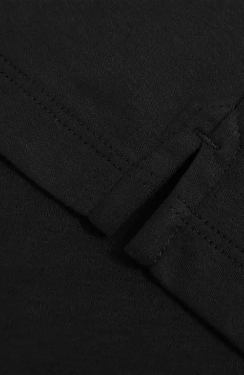 REISS Earl Solid Cotton Polo - Black