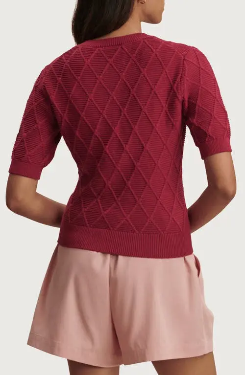 Varley Merryn Diamond Knit Sweater