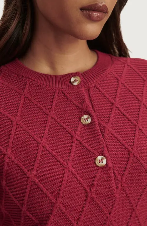 Varley Merryn Diamond Knit Sweater