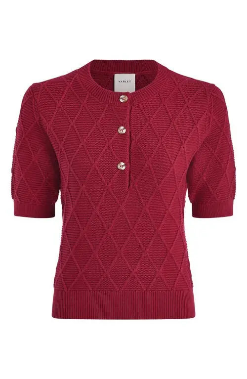 Varley Merryn Diamond Knit Sweater
