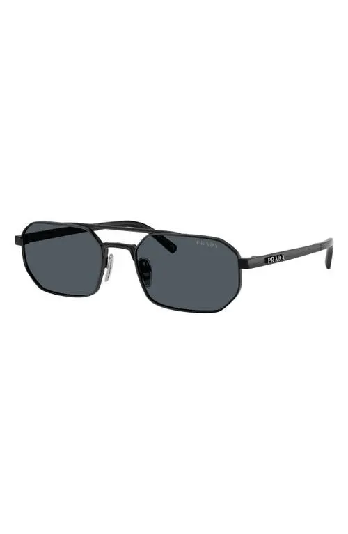 Prada 55mm Irregular Sunglasses