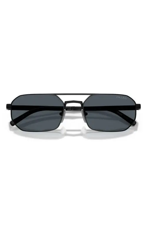 Prada 55mm Irregular Sunglasses