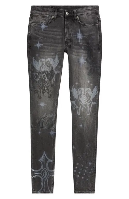 Ksubi Van Winkle Axl Cherub Skinny Jeans - Charcoal