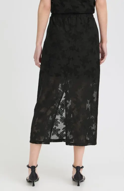 ICHI Lace Maxi Skirt