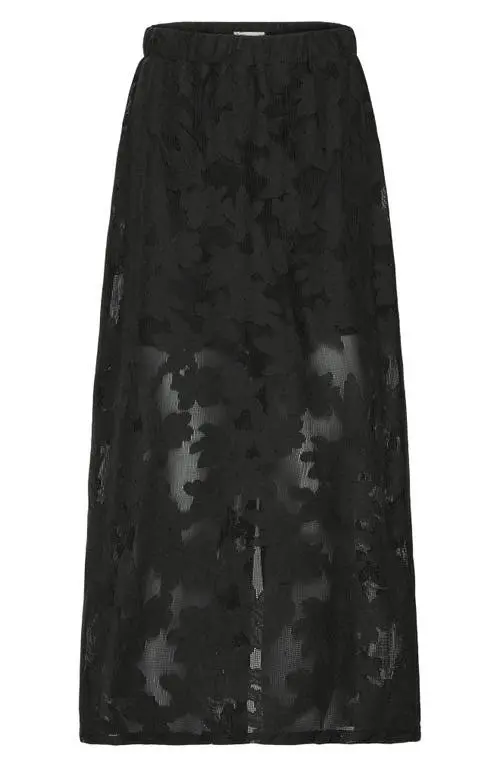 ICHI Lace Maxi Skirt