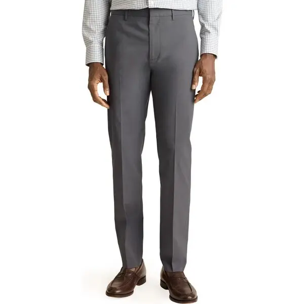 Bonobos Weekday Warrior Slim Fit Stripe Dress Pants - Tuesday Grey Fine Stripe