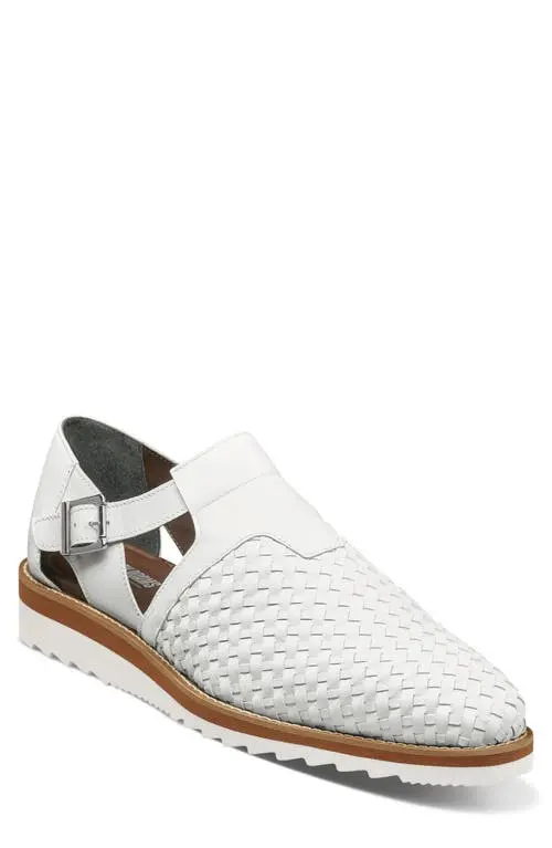 STACY ADAMS Alvarado Woven Loafer - White