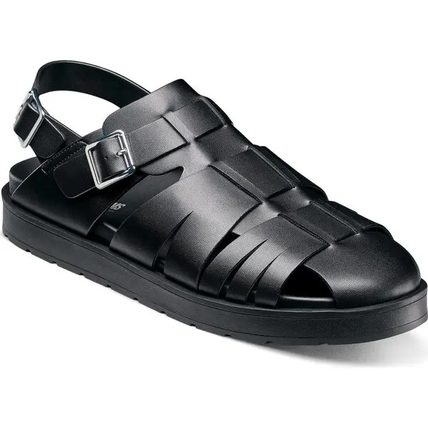 STACY ADAMS Largo Fisherman Sandal - Black