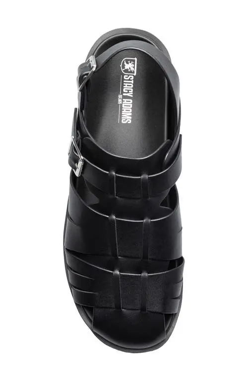 STACY ADAMS Largo Fisherman Sandal - Black