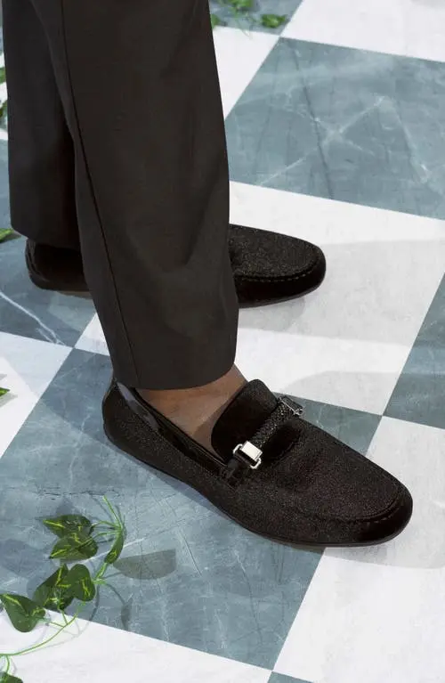 STACY ADAMS Sheridan Moc Toe Loafer - Black
