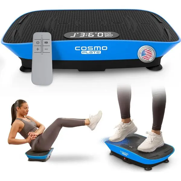 LIFEPRO Cosmoplate Shake Vibration Plate Exercise Machine Full Body Platform For Muscle Toning And Flexibility - Blue