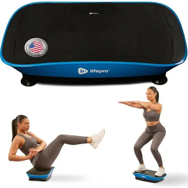 LIFEPRO Cosmoplate Shake Vibration Plate Exercise Machine Full Body Platform For Muscle Toning And Flexibility - Blue