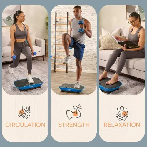 LIFEPRO Cosmoplate Shake Vibration Plate Exercise Machine Full Body Platform For Muscle Toning And Flexibility