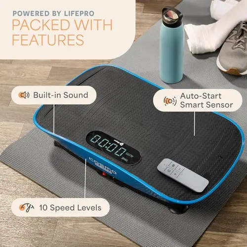 LIFEPRO Cosmoplate Shake Vibration Plate Exercise Machine Full Body Platform For Muscle Toning And Flexibility