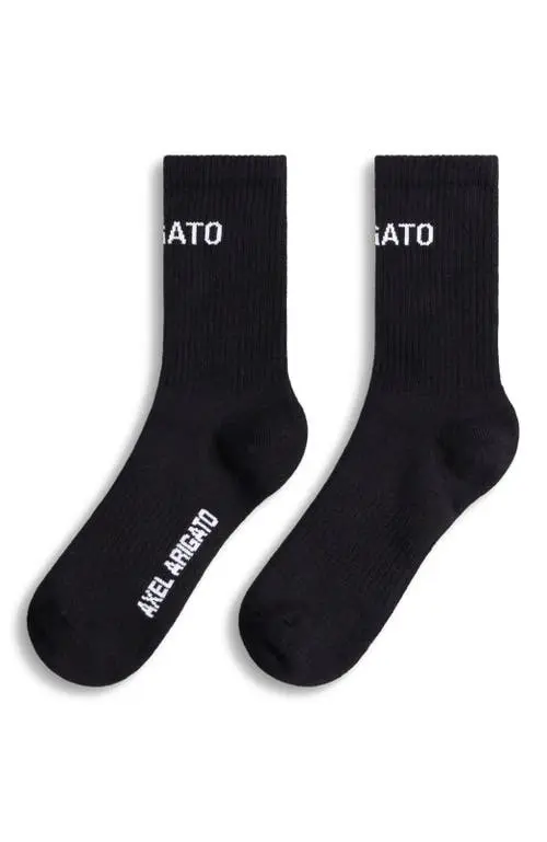 Axel Arigato Logo Tube Socks - Black
