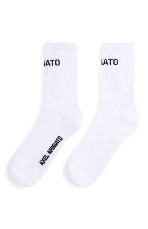 Axel Arigato Logo Tube Socks - White