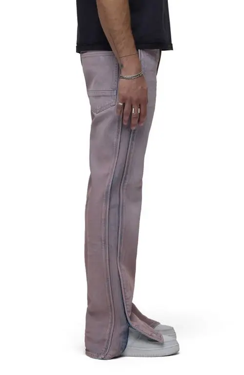 Hudson Jeans Walker Track Flare Jeans - Coated Rose