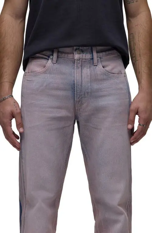 Hudson Jeans Walker Track Flare Jeans - Coated Rose