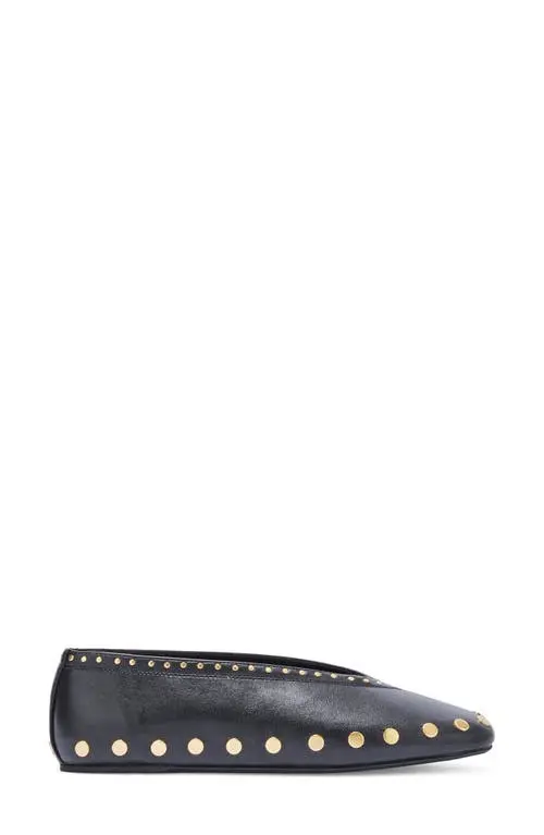 GANNI Jenny Studded Ballet Flat - Black