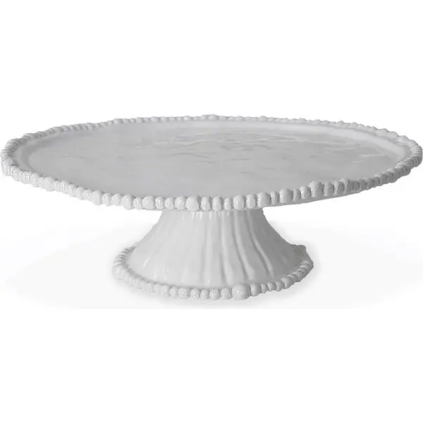 BEATRIZ BALL COLLECTION Vida Alegria Cake Stand - White