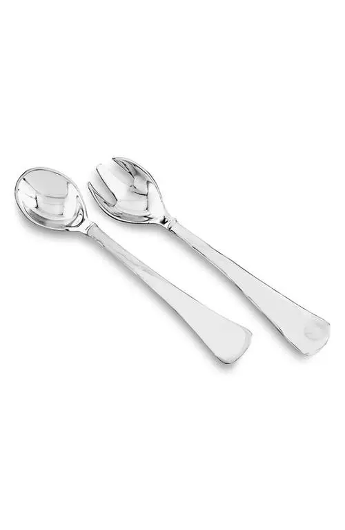 BEATRIZ BALL COLLECTION Soho Salad Servers - Silver