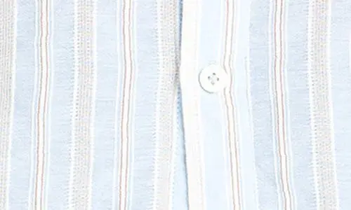 LIVERPOOL Stripe Short Sleeve Button-up Shirt