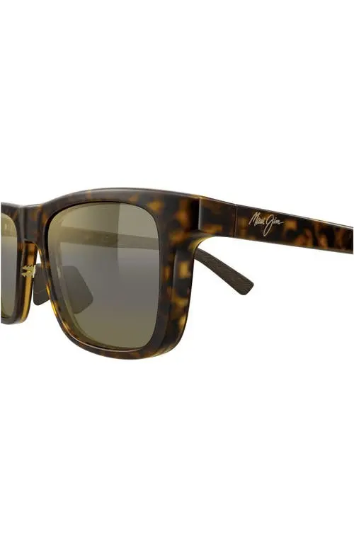 Maui Jim Rectangular Sunglasses - Brown