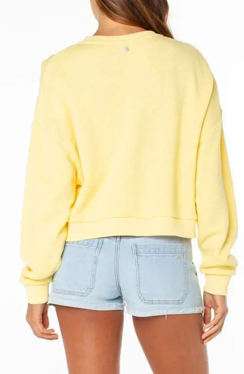 Roxy Overcast Relaxed Fit Crop Cotton Henley