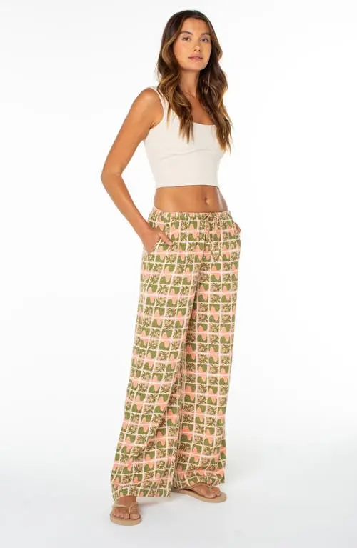 Roxy Iyla Printed Wide-leg Drawstring Pants