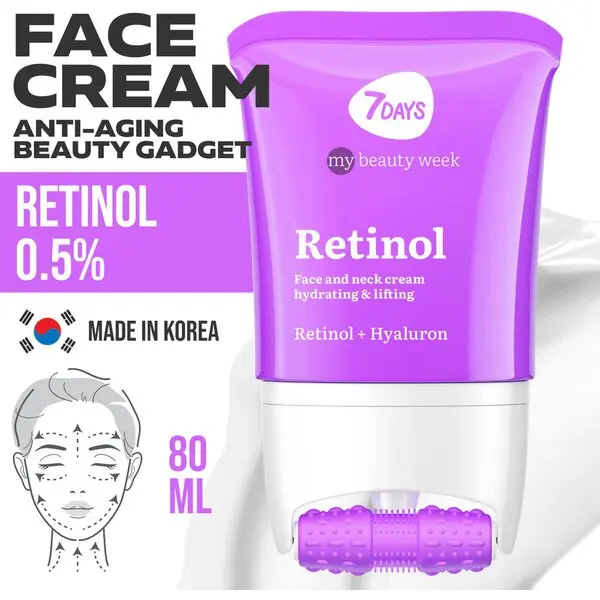 7DAYS Retinol Gua Sha Roller Neck Wrinkle Creammoisturizing Face Cream - White
