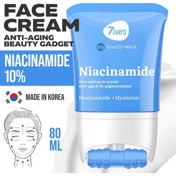 7DAYS Niacinamide Gua Sha Roller Neck Wrinkle Cream Moisturizing Face Cream - White