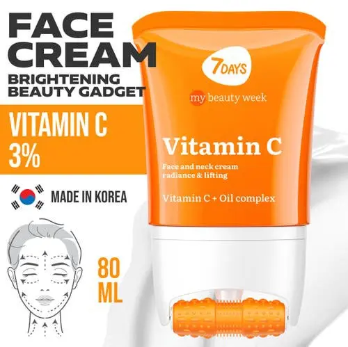 7DAYS Vitamin C Gua Sha Roller Neck Wrinkle Creamradiance Face Cream - White
