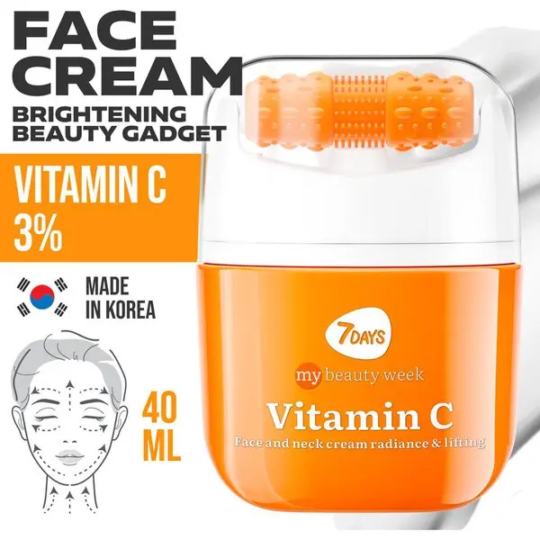 7DAYS Vitamin C Gua Sha Roller Neck Wrinkle Creamradiance Face Cream - White