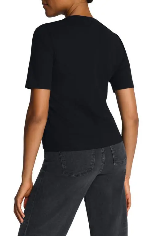 Spanx Crewneck Elbow Sleeve T-shirt