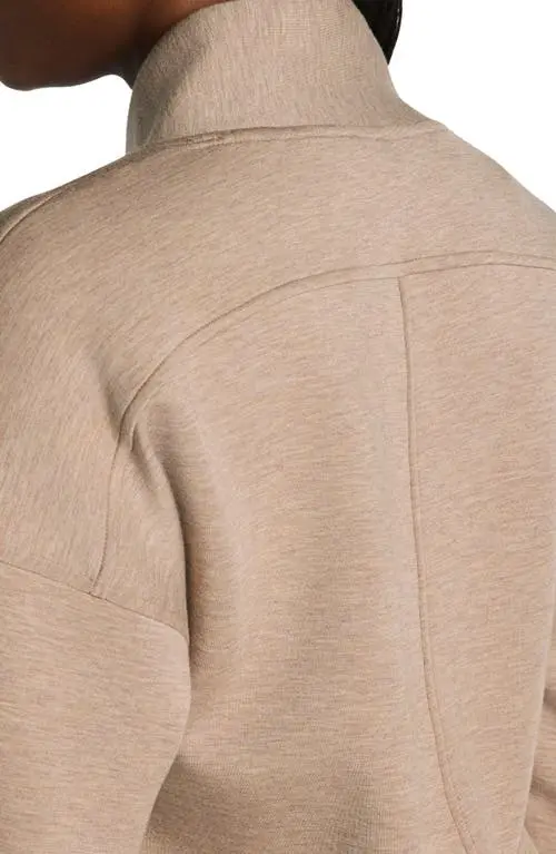 Spanx Airessentials Shawl Collar Half Zip Pullover - Dune Heather