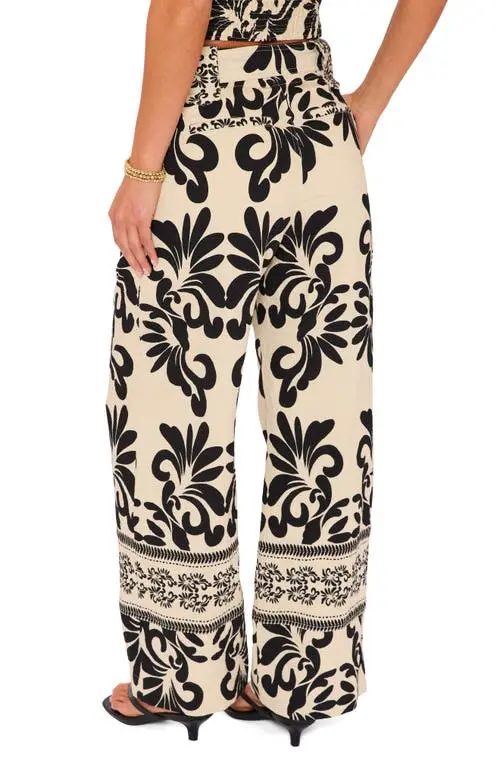 VICI Coastal Print Wide Leg Pants