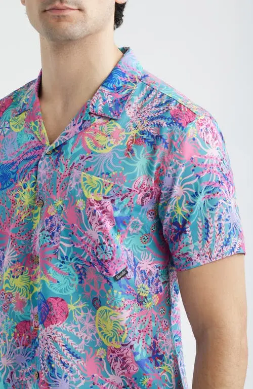 BOARDIES Coral Print Camp Shirt - Multi