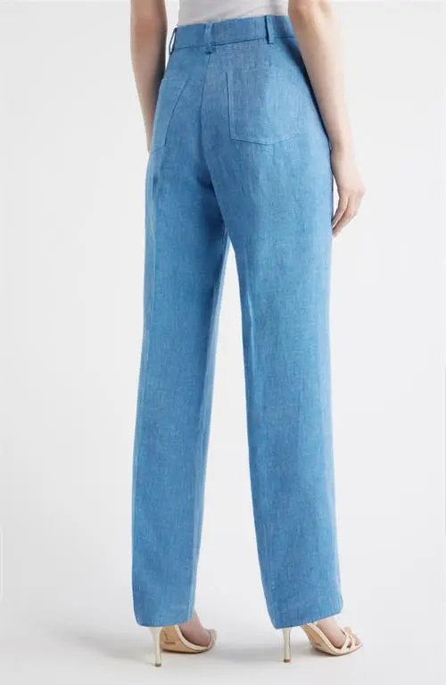 Elie Tahari Edna Linen Wide-leg Pants