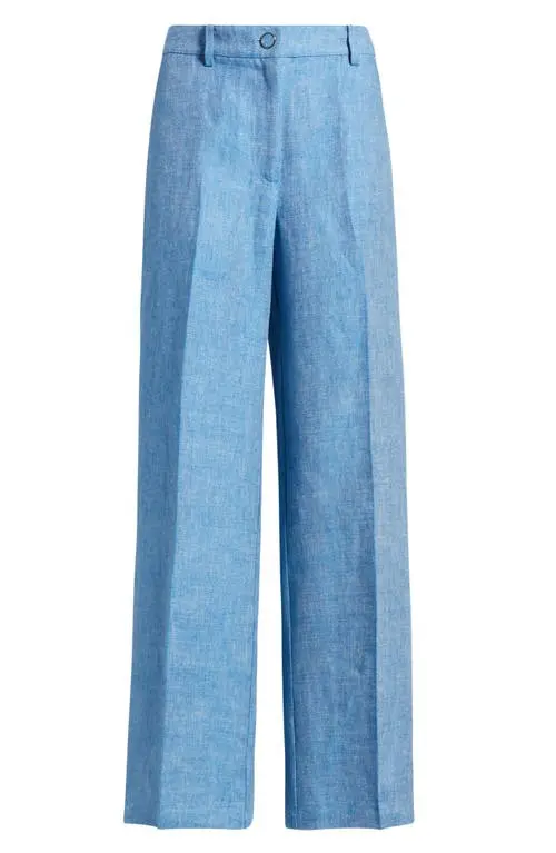 Elie Tahari Edna Linen Wide-leg Pants