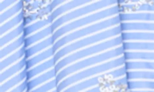 MILLY Willa Stripe Sequin Embellished Mini Dress