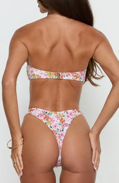 Princess Polly Tamrali High Cut Bikini Bottoms - Pink Multi