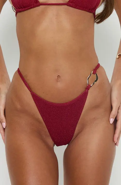 Princess Polly Aimi Bikini Bottom - Red